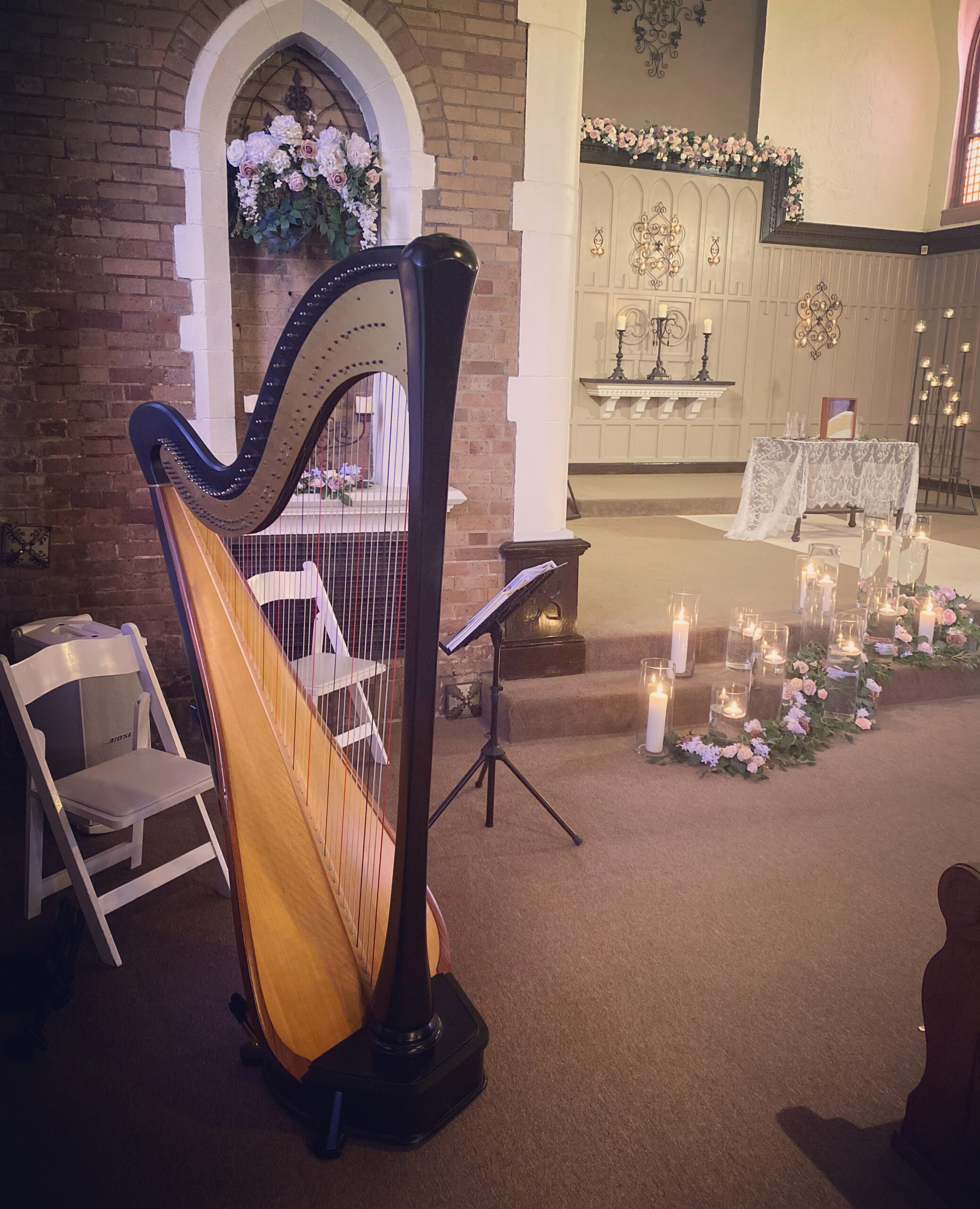 Harpist in Hartford, Kentucky, for Wedding Music - The Classic Harpist